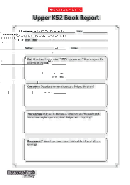 upper-ks2-book-report-1523011 - Cuddington and Dinton School