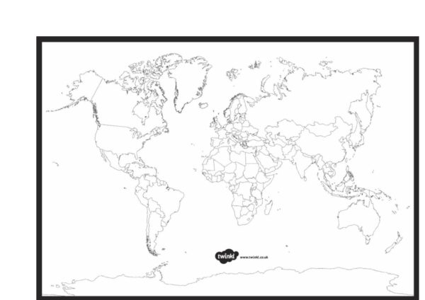 World Map template - Cuddington and Dinton School
