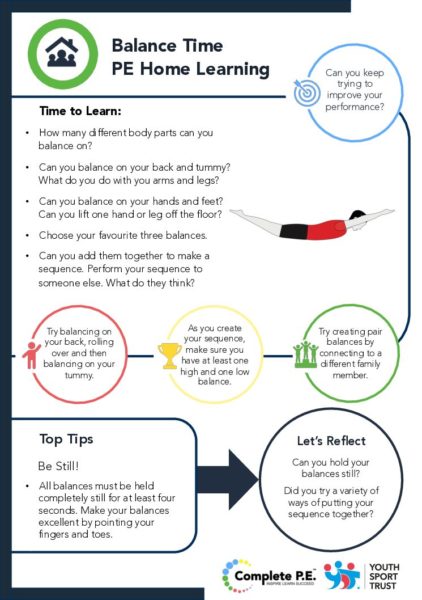 PE Home Learning Balance Time - Cuddington and Dinton School