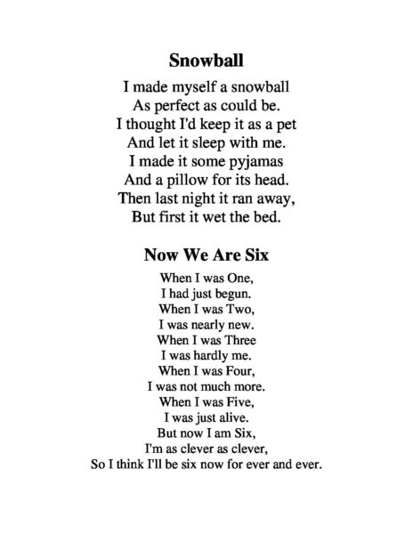 Year 2 Wednesday 6th January - Poem Selection - Cuddington and Dinton ...