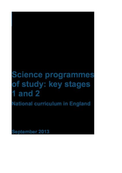 PRIMARY_national_curriculum_-_Science - Cuddington and Dinton School